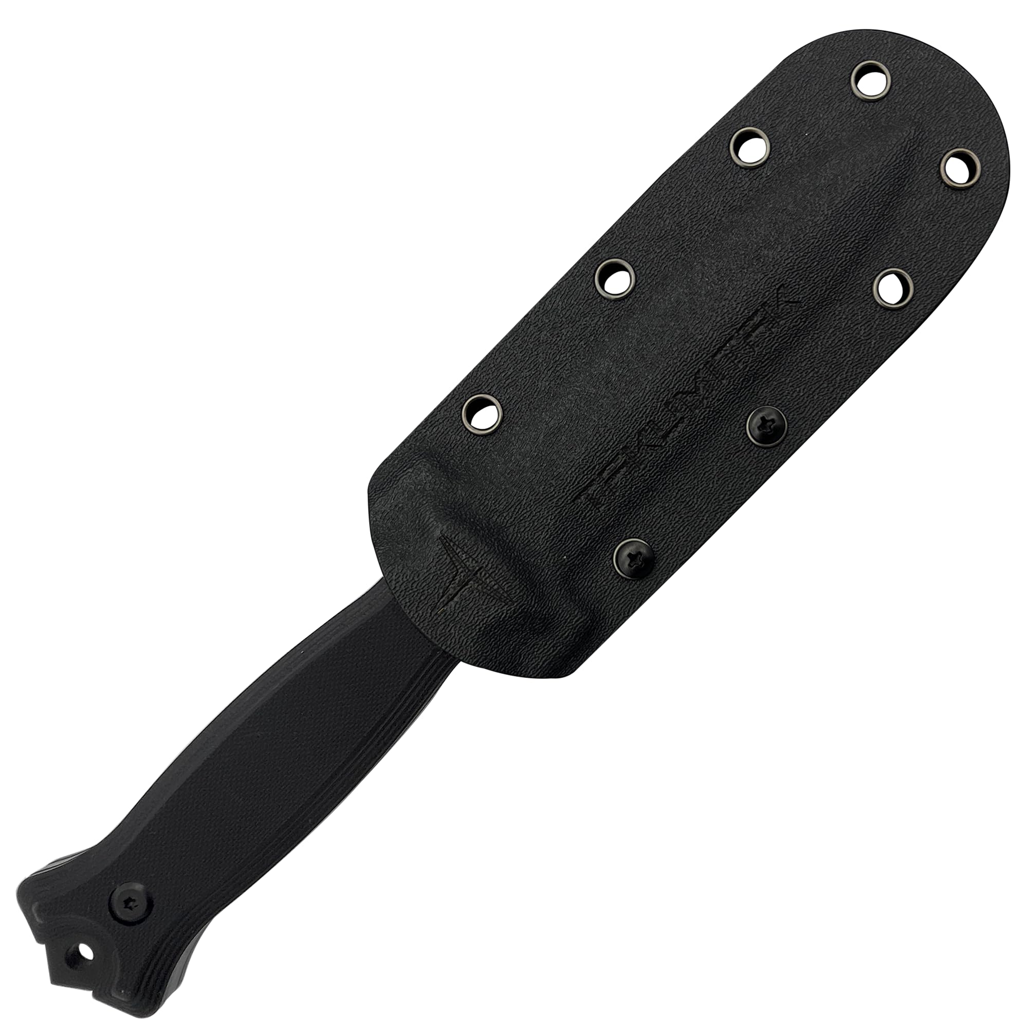 Tactical Knife Hunting Knife Survival Knife D2 Spear Point Blade G10 Handle Kydex Sheath Molle Clip Fixed Blade Knives Camping Accessories Camping Gear Survival Kit Survival Gear And Equipment Tactical Gear Hunting Gear EDC Knife EDC Gear 82460 (Black TKF