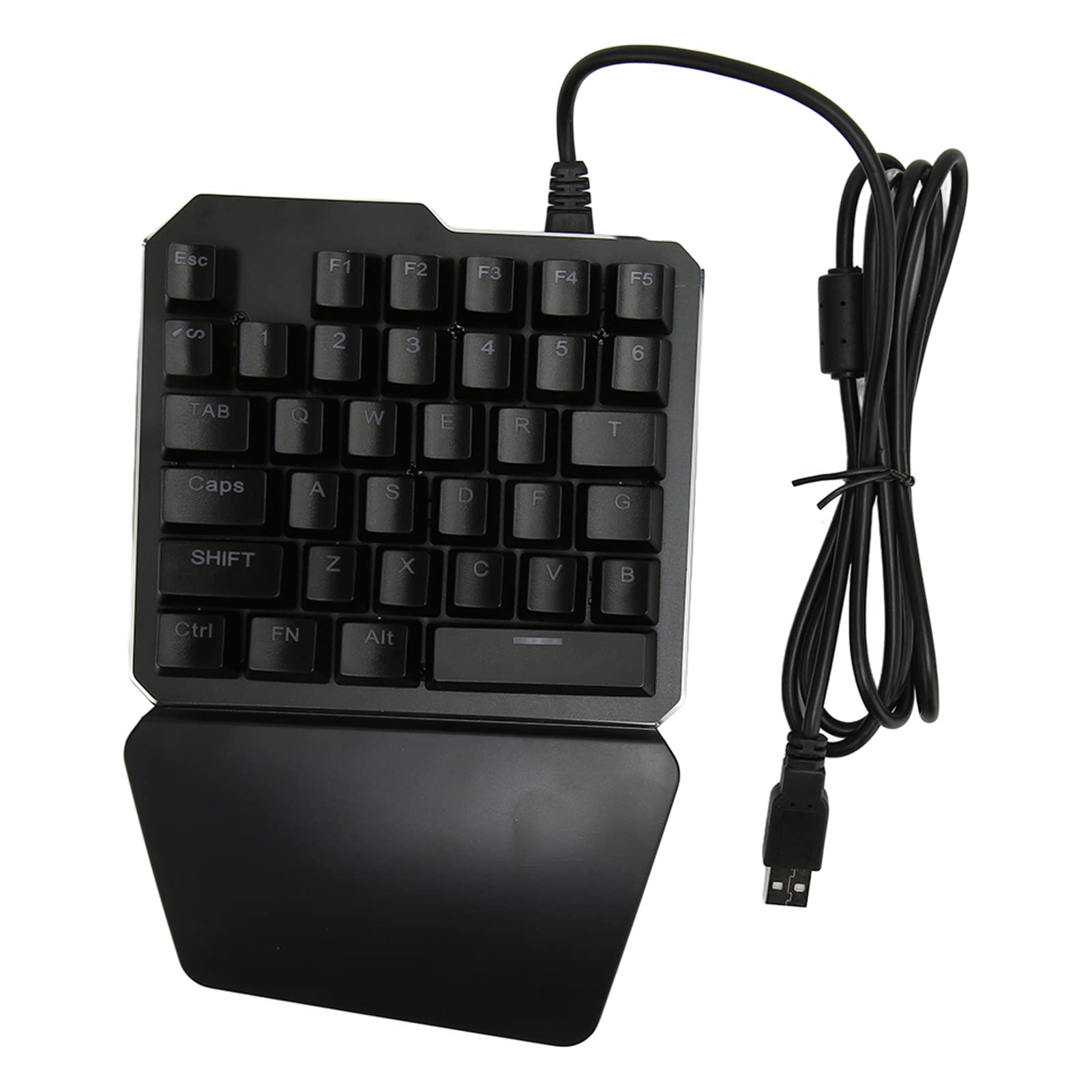 VINGVO Gaming Keypad, One Handed Keyboard USB Wired 35 Keys for Office