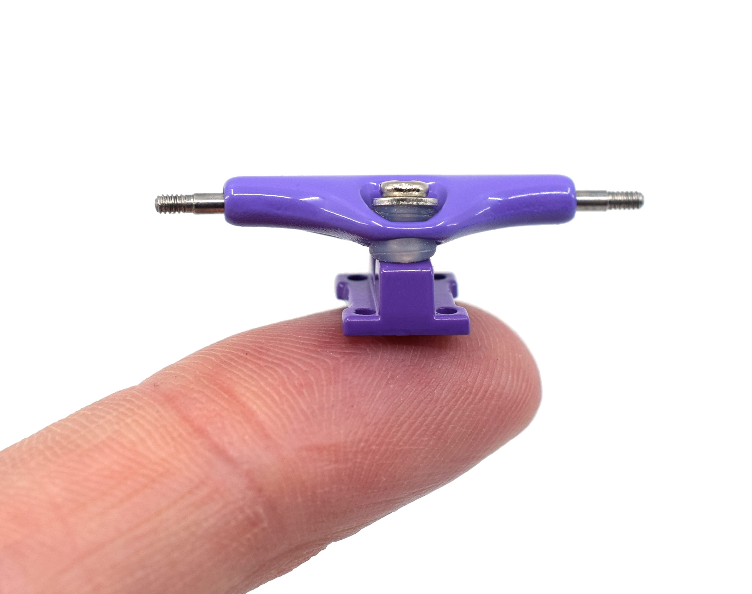 Teak Tuning Prodigy Swerve Fingerboard Trucks, Purple Colorway - 32mm Wide - Inverted Kingpin - Professional Shape, Appearance & Components