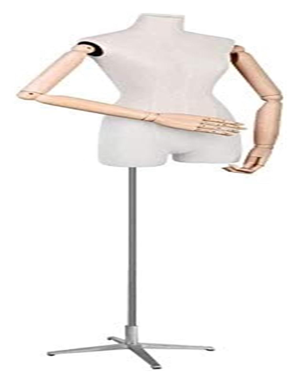 Mannequin Tailors Dummy Dress Form Torso Torso Female Tailors Dummy Dressmakers Dummies Fashion Students Display Bust Adjustable for Apparel Jewelry Display Stand