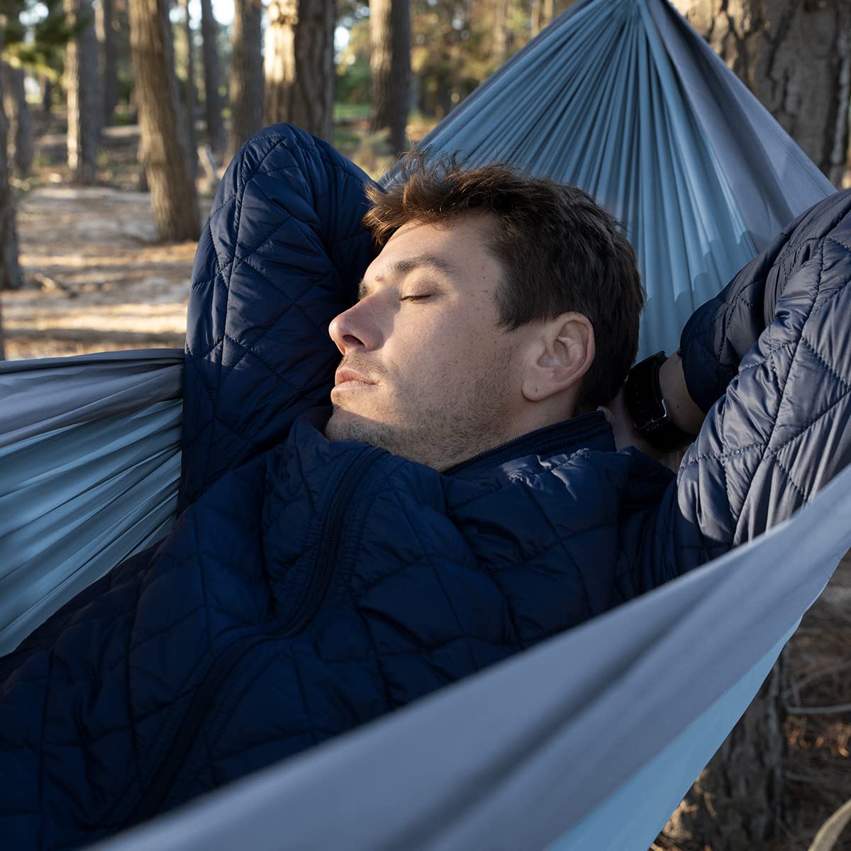 Naturehike Camping Hammock - Ultralight Outdoor Swing Anti Rollover Portable Parachute Garden Beach Travel Hammocks