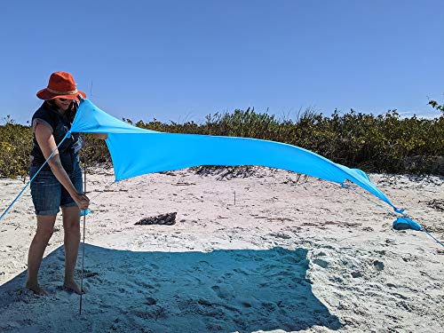 Otentik Beach Sunshade - with Sandbag Anchors - The Original Sunshade Since 2011