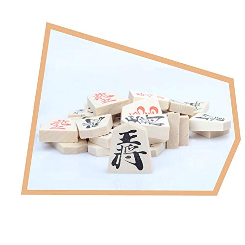 Wooden Japan Shogi 40 Pcs/Set International Checkers Folding PU Leather Chessboard Sho-gi Chess Game Table Toy Gift