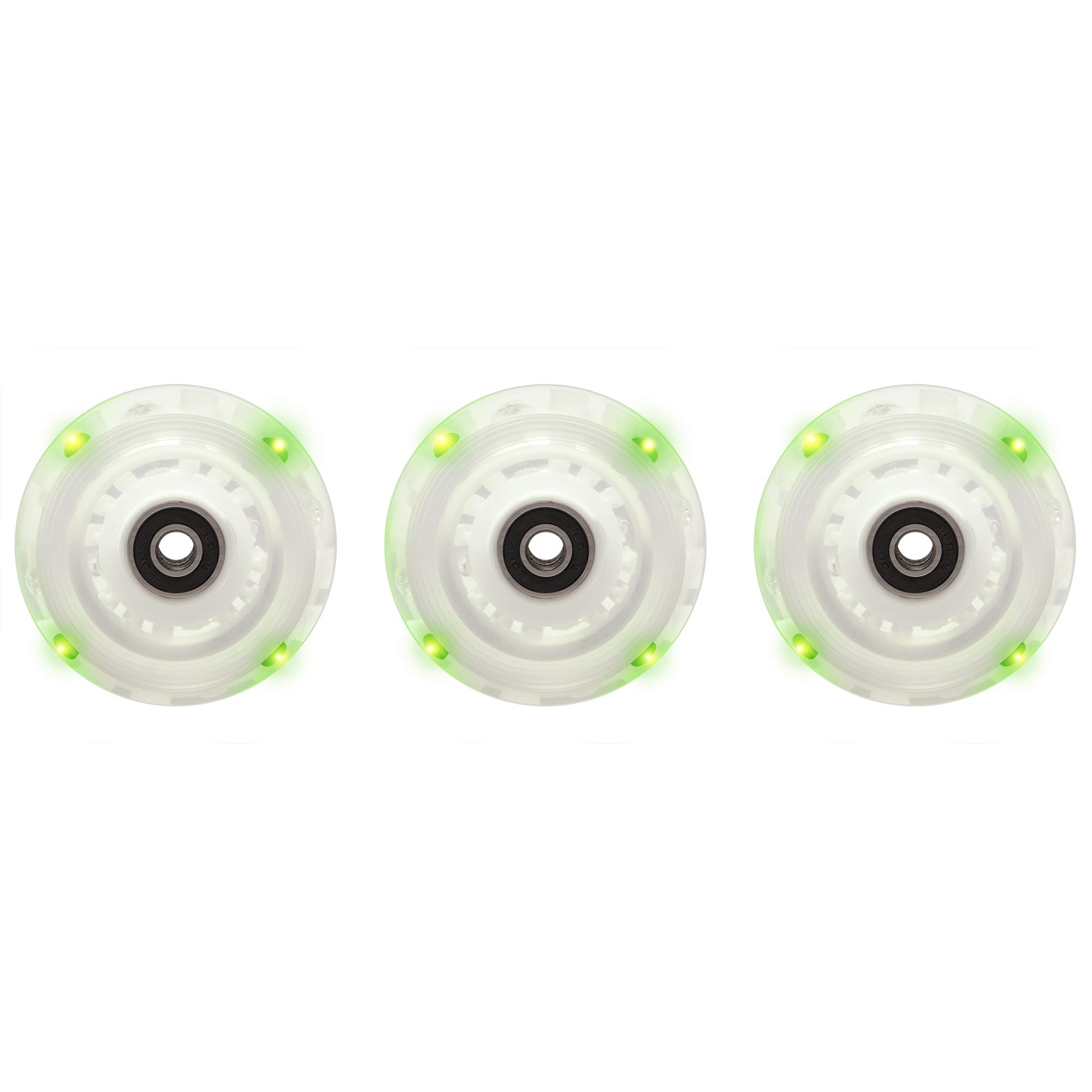 MORFBOARD Light-Up Scooter Wheels, LED Motion Powered Light Up Scoot Wheels for Day or Night Riding