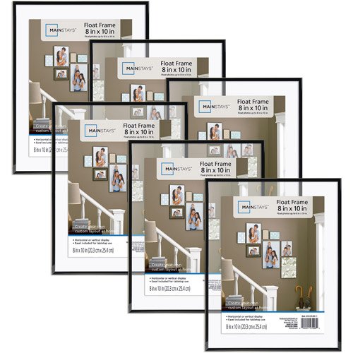 Mainstays 8x10 Float Frame, Set of 6