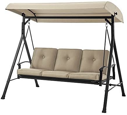 Mainstays furniture New Belden Park 3-Person Hammock Swing (Tan)