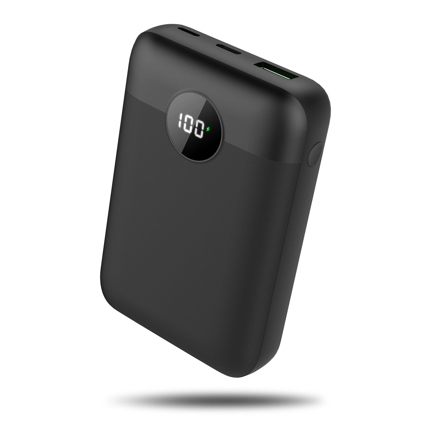 OKZU Heated Vest Battery Pack, 5V 2A Power Bank for Heated Jacket, Pants, Stadium Seats, 10000mAh Small LED Display Fast Charging Portable Charge for Heated Clothing, Camping Chair (Black)