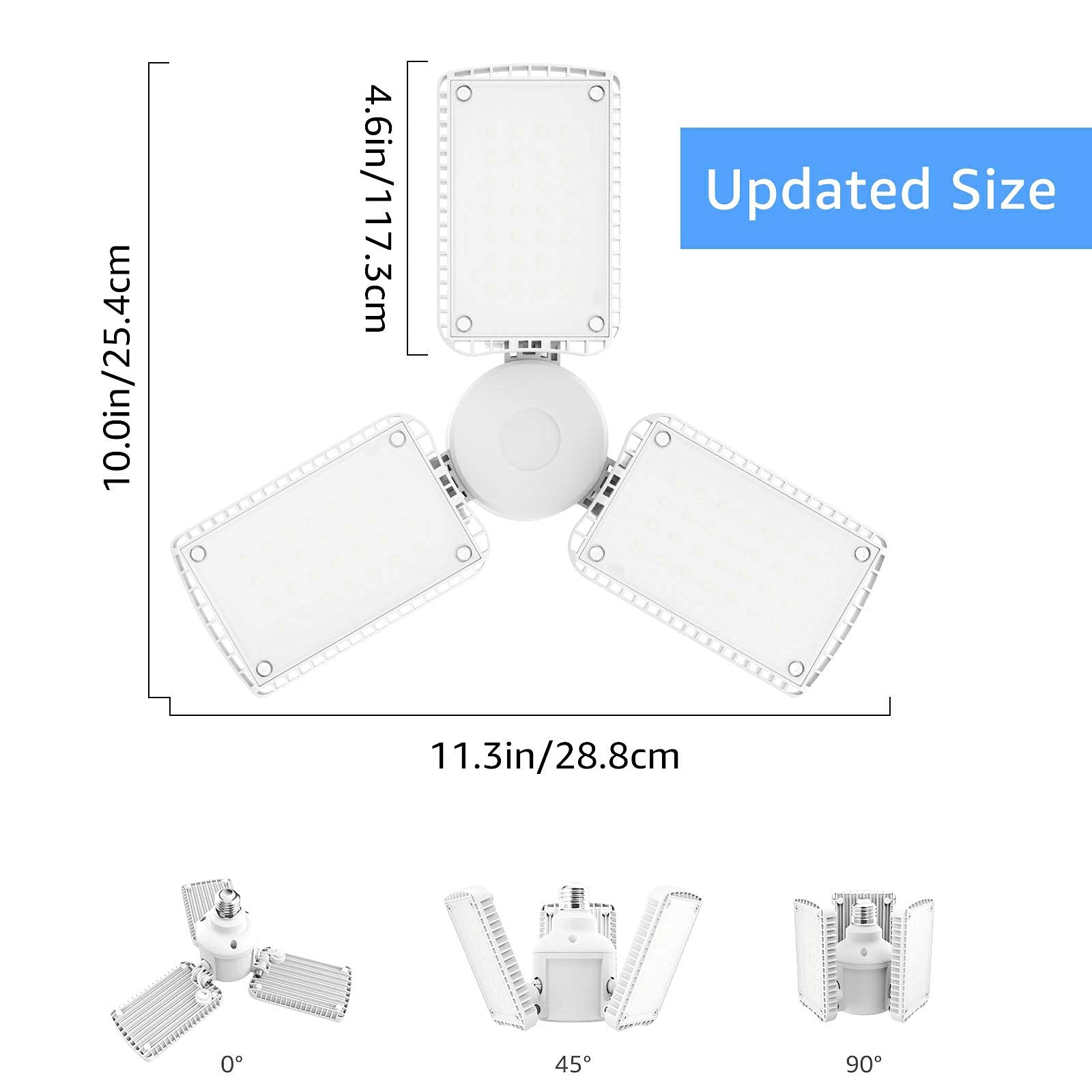 Olafus Motion Sensor LED Ceiling Light, 800LM Battery Operated Ceiling Light, 5000K Motion Activated Light for Closet Shower Room Stairs Hallway Bathroom, Orange