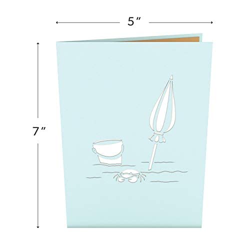 Lovepop Beach Day Pop Up Card, Summer Card, 3D Card, Greeting Cards, Celebration Card