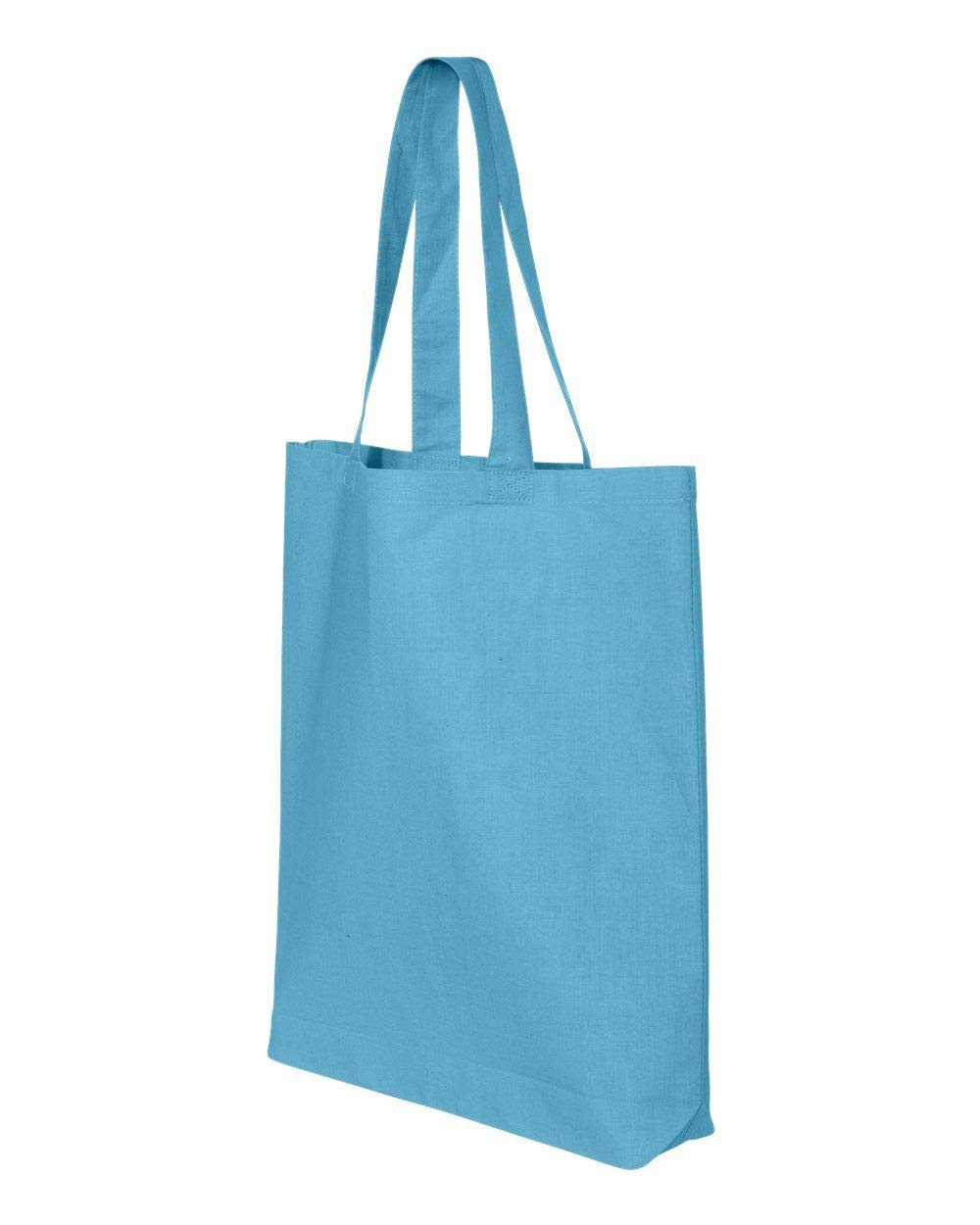 shop4ever John 3:16 Bible Verse Cross Christian Faith Eco Cotton Tote Reusable Shopping Bag 6 oz Turquoise 1 Pack