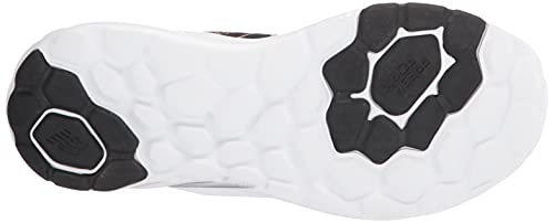 New Balance Women's Fresh Foam Roav V2 Sneaker, Black/White/Copper Metallic, 8