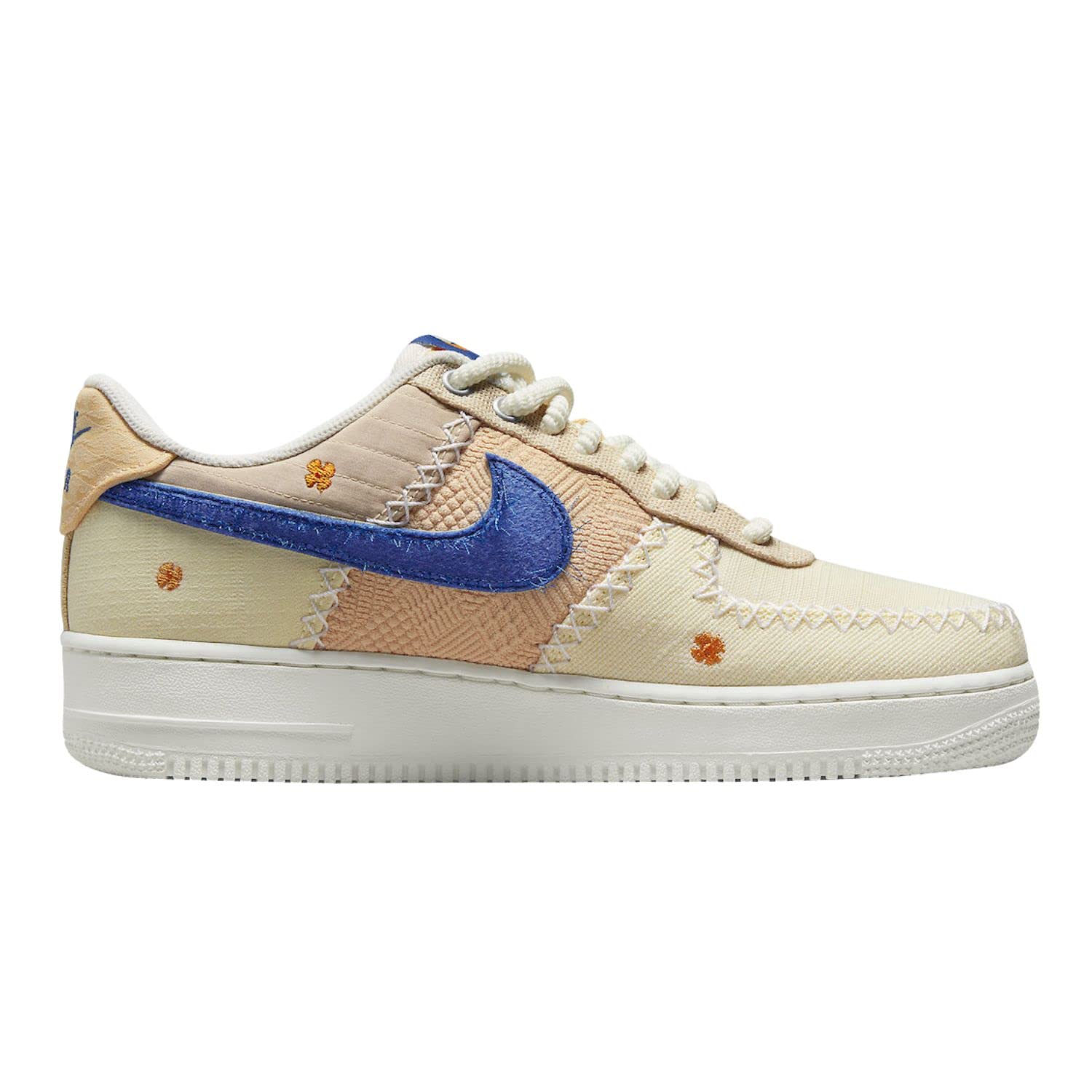 Nike Womens Air Force 1 Low WMNS DV2223 100 Los Angeles Flea - Size 9W Sail/Blue
