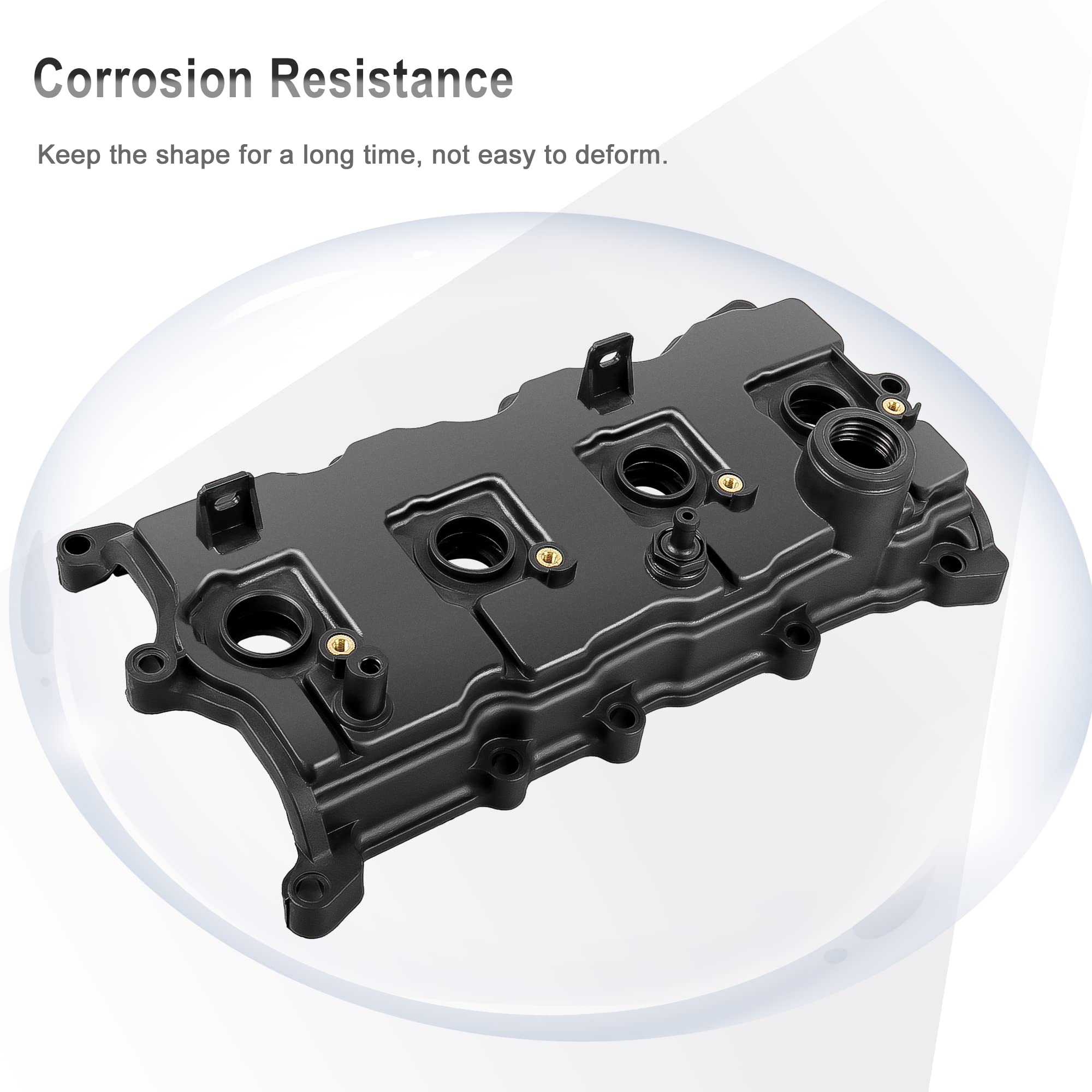 MOSTPLUS Engine Valve Cover with Gasket 13264JA00A 13270JA00A Compatible with 07-13 Nissan Altima Sentra SE-R 2.5L QR25DE