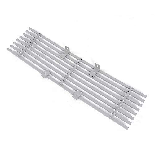 PIT66 Metal Bumper Lower Grill Billet Grille Insert, Compatible with Ford 2009-2014 F150 F-150 Pikcup Coated 8x6 Horizontal
