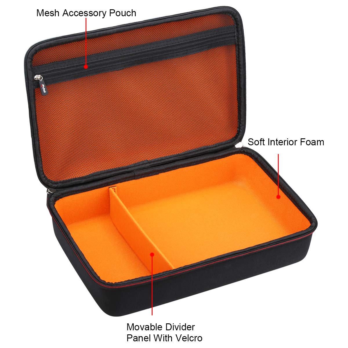Mchoi Hard Portable Case for DR. J Professional HI-04 1080P Supported Portable Movie Projector(Case Only)