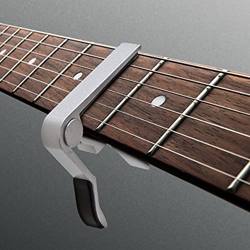 Personalized Guitar Capo - Customized Laser Engraved Zinc Metal Capo - for Acoustic and Electric Guitars Ukulele, Mandolin, Banjo, Classical Guitar Accessories. Engrave a Name, Song Lyric and More
