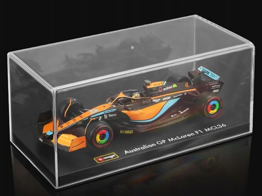 MCL36#4 Lando Norris Formula One F1 Australian GP (2022) with Display Case 1/43 Diecast Model Car by Bburago 38064LN