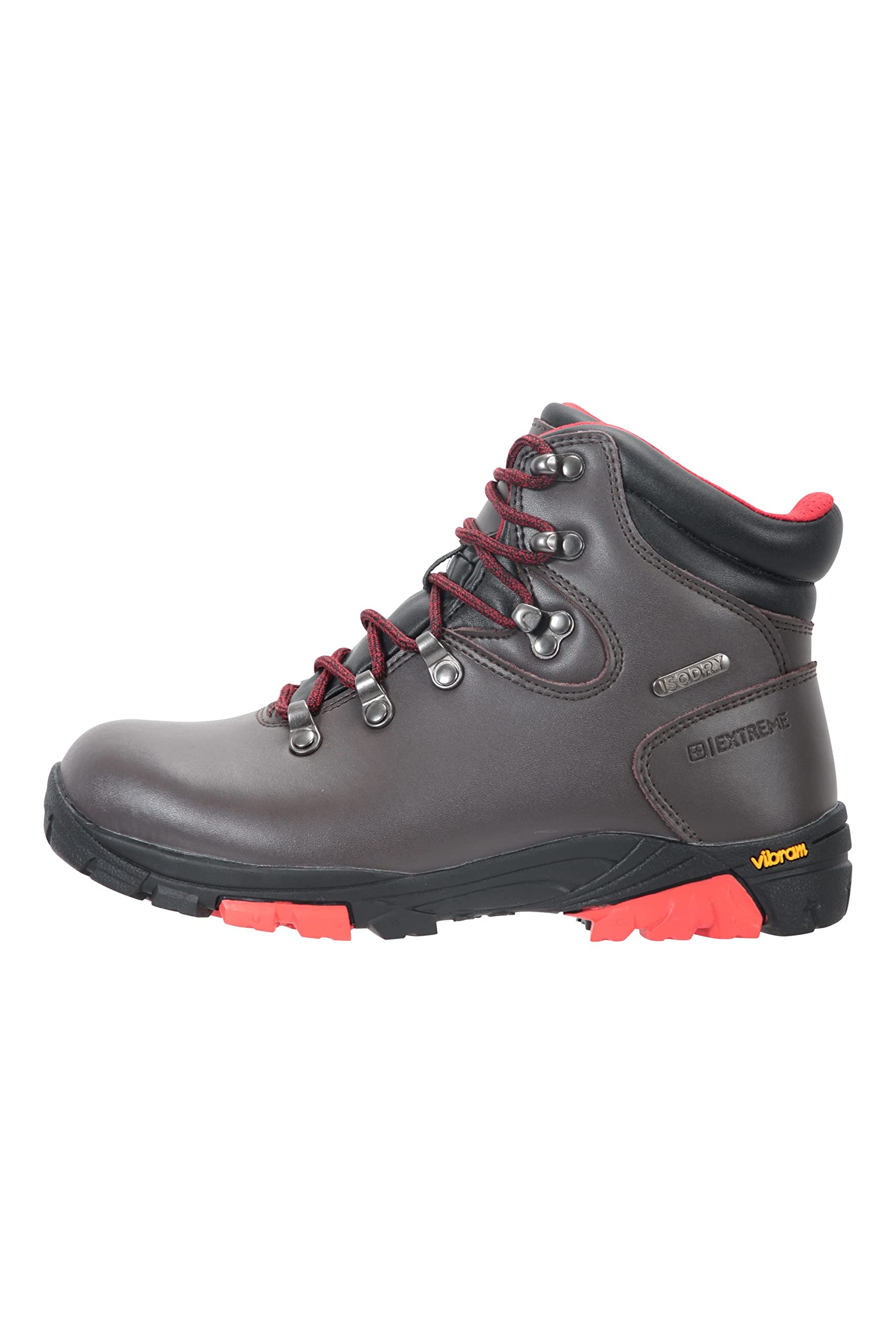 Mountain Warehouse Kids Leather Vibram Walking Boots - Waterproof Brown Kids Shoe Size 3 US