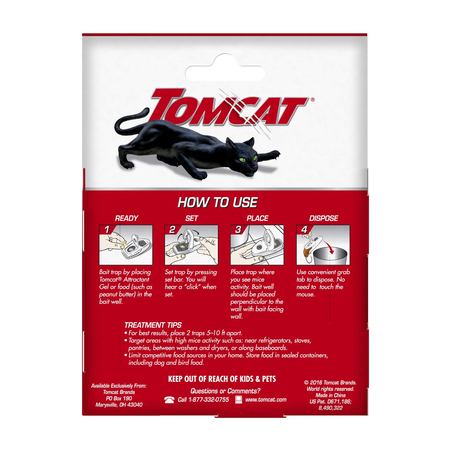 Tomcat Press 'N Set Mouse Trap, 2 Traps - 2-Pack