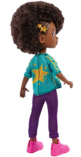 Mattel Karma’s World Mattel Karma Grant Doll with Microphone Accessory, Brown Hair & Brown Eyes