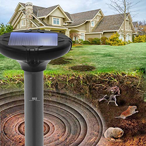 Winpest Solar Powered Snake Repellent for Yard, Snake Away Repellent Safe for Dogs, Get Rid of Snakes Snake Gone - 2 Pack