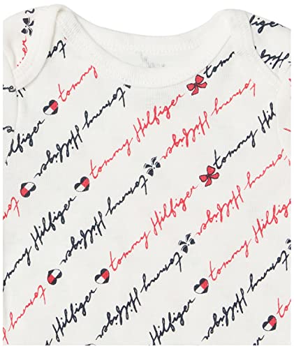 Tommy Hilfiger baby girls 4 Pack Bodysuit and Toddler Layette Set, Red/Heather/White, 6 9M US