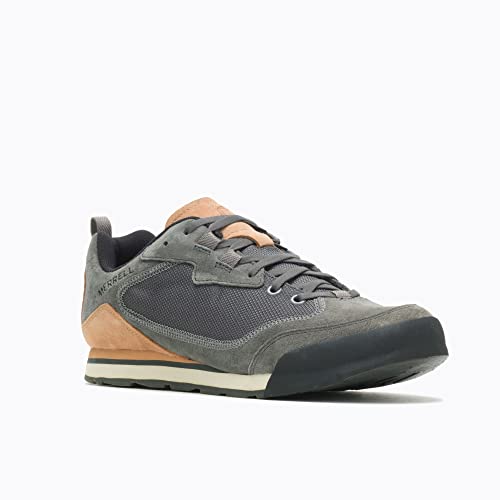 Merrell Men's Burnt Rock Travel Suede Hiking Shoe, Granite, 12 M US