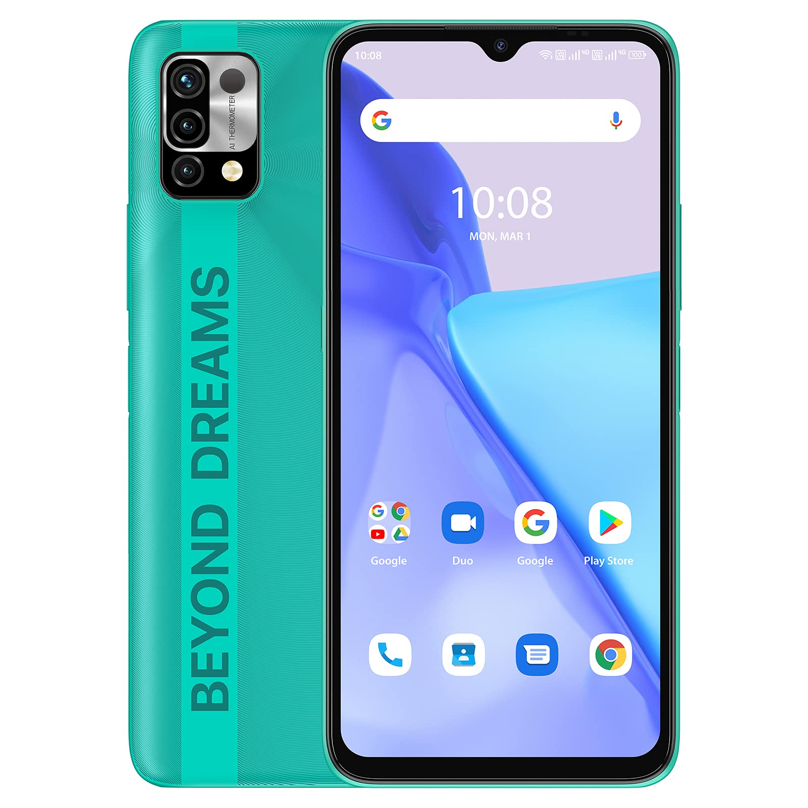UMIDIGI Unlocked Cell Phone, Power 5 (3+64g) Android 11 Smart Phone, 6150mAh Battery+ 6.53" HD Display Smartphone with 16MP AI Triple Camera, Dual SIM Android Phone…