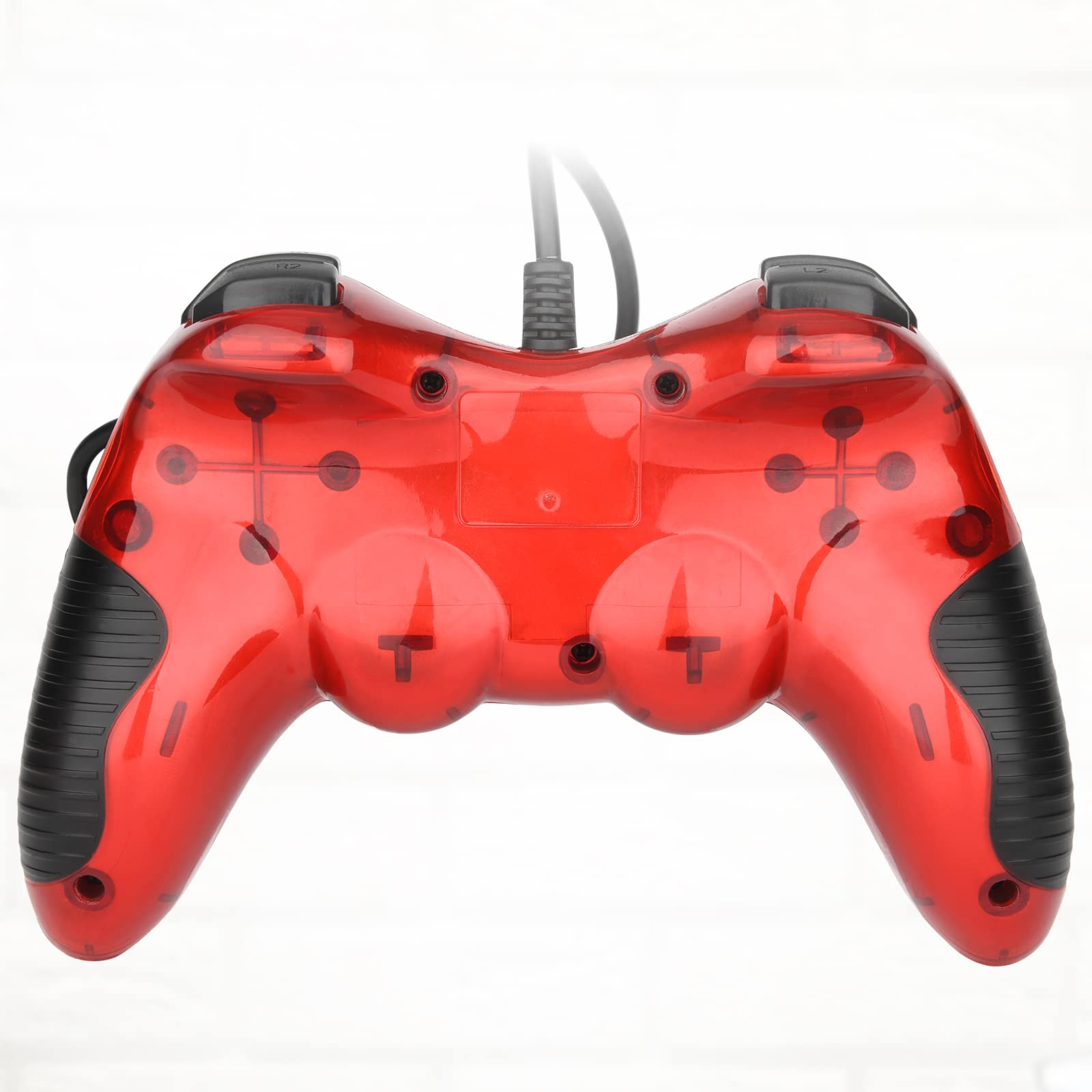 Rii Wired Gaming Controller,Multi-Platform Joystick Controller with Dual-Vibration/Turbo,Compatible for Windows PC/PS3/Android/Steam(Red)