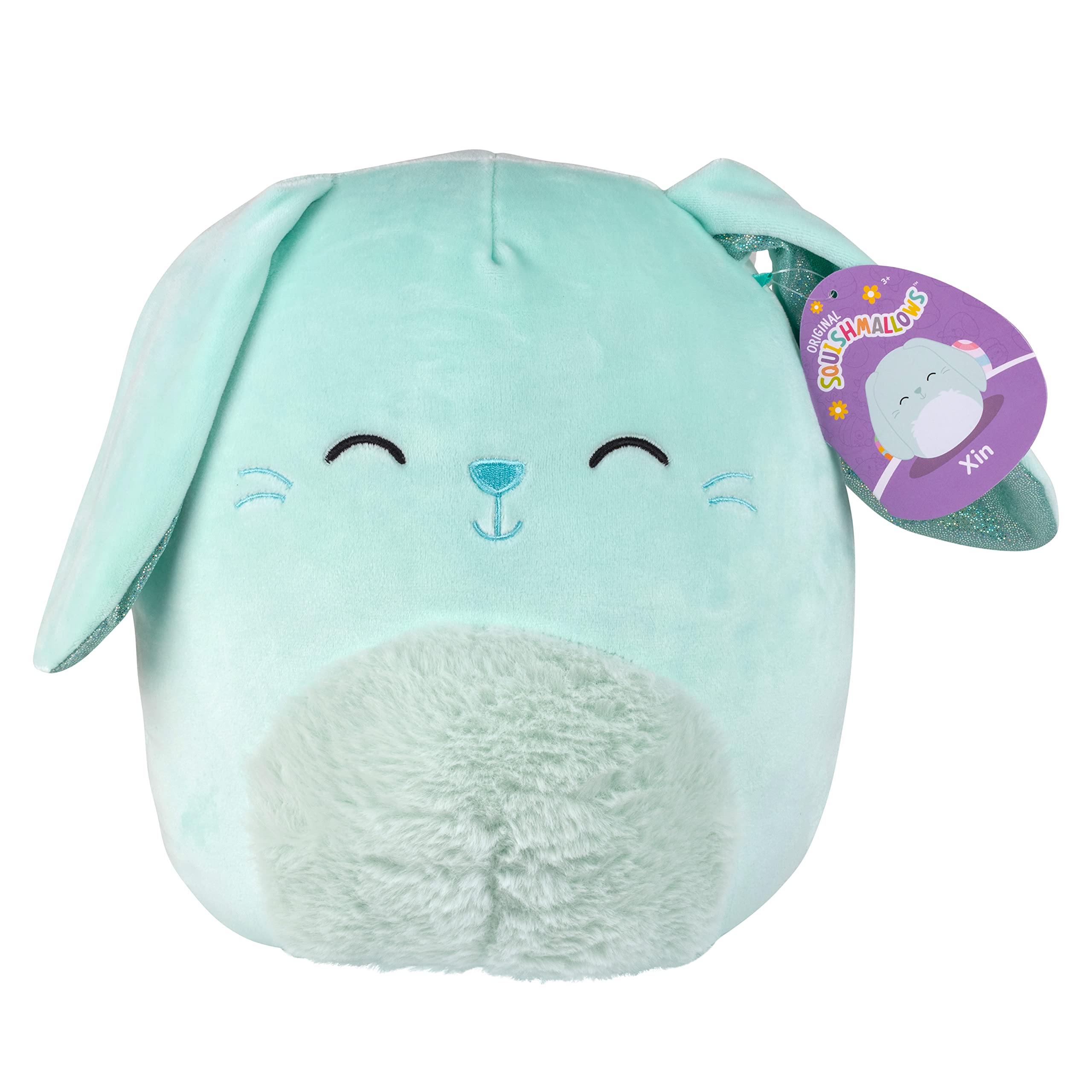 Squishmallows 10" Xin The Blue Bunny Easter Plush - Offical Kellytoy New 2023 - Cute and Soft Rabbit Stuffed Animal Toy - Great Gift for Kids