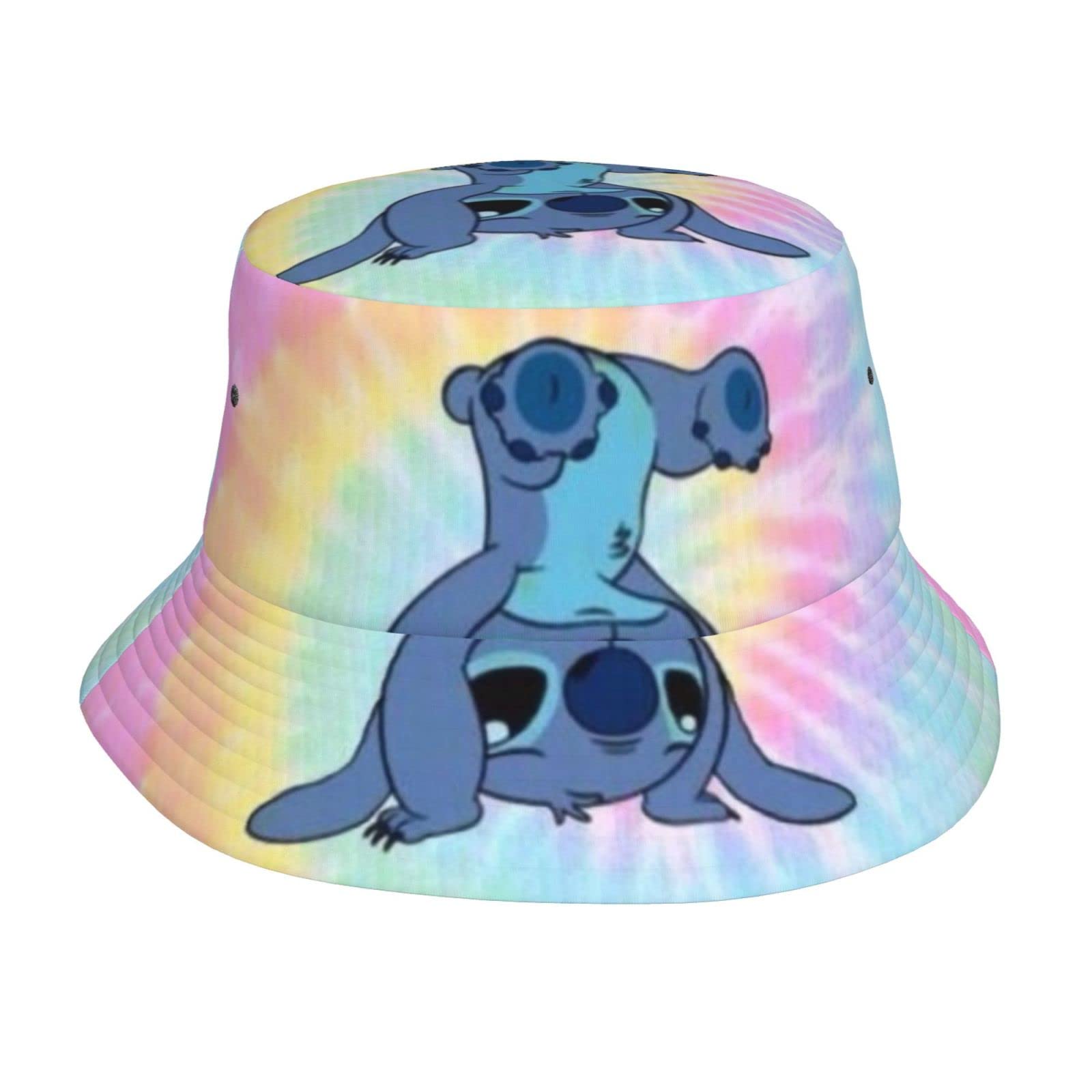Tonari Funny Bucket Hats Fashion Sun Cap Packable Outdoor Fisherman Hat for Women and Men Travel Black, One Size