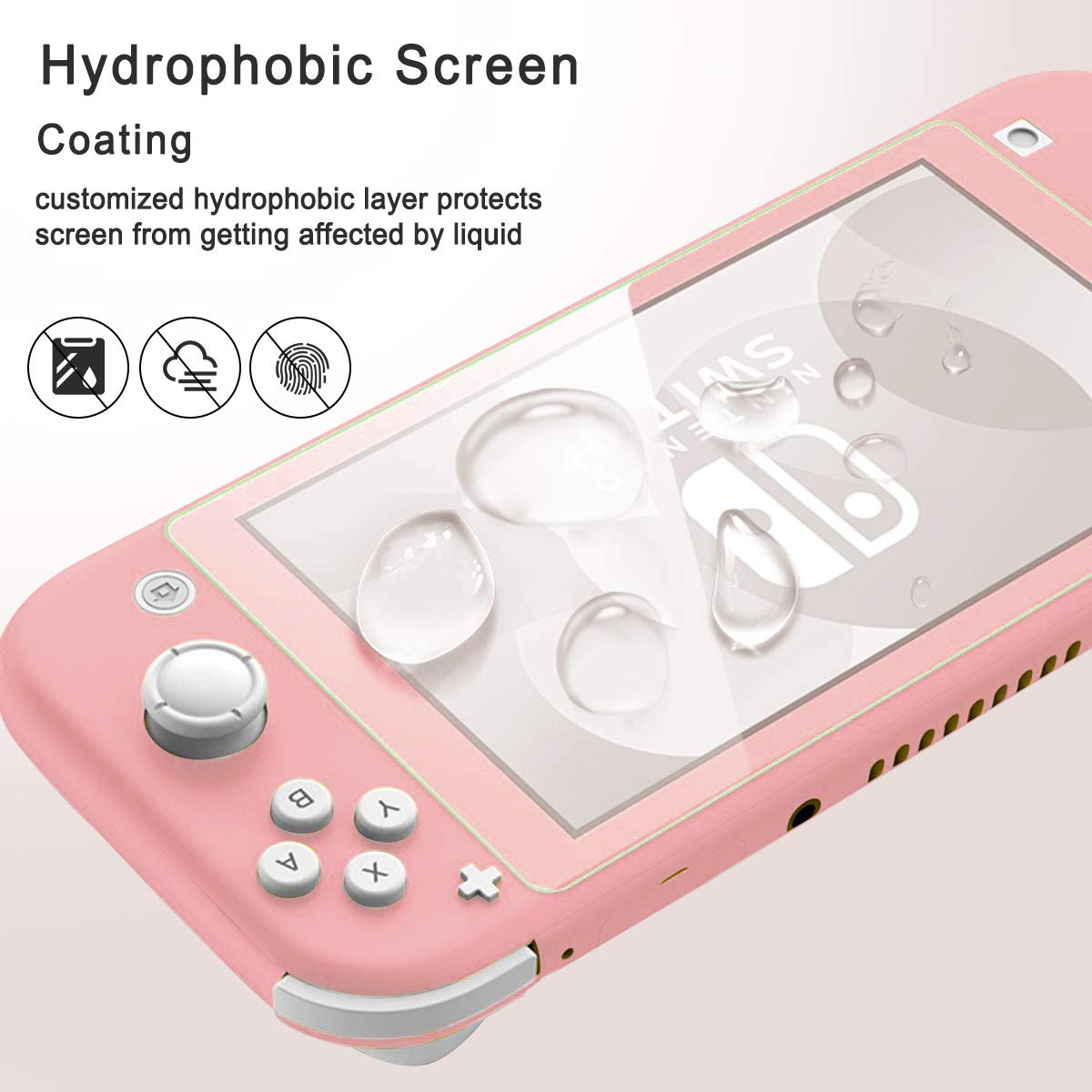 Moxiaomo Protective Case for Nintendo Switch Lite,Switch Lite Case with Screen Protector and Glitter Bling Soft TPU Cover with Shock-Absorption and Anti-Scratch Case(2Pack Screen Protector )