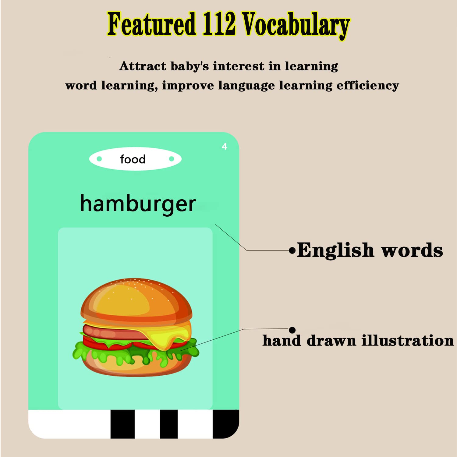 Talking Flash Cards,Toddler Toys 2 in 1 Flash Cards Learning Toy and LCD Writing Tablet for 2 3 4 5 6 Year Old Kids, 112 Pcs Flash Cards 224 Words, Preschool Educational Gift