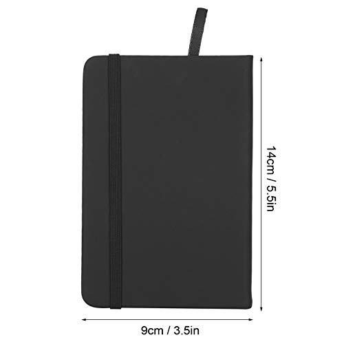 Uxsiya Strap Notebook A6 3Pcs Notebook PU Lather Gratitude Diary Office Notes for Writing Diary(black)