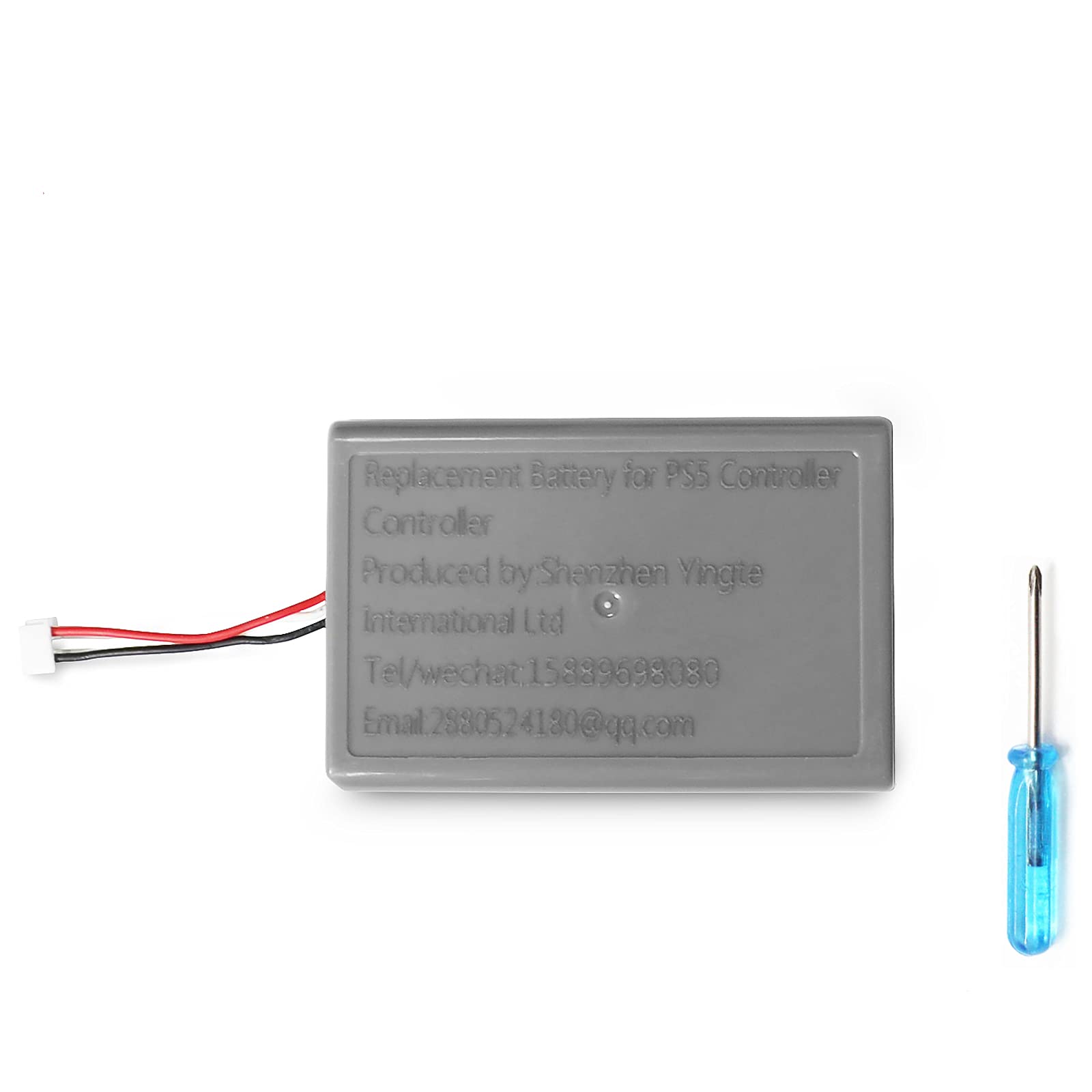 NC PS5 Controller Battery Pack, Replacement Battery for Sony PS5 DualSense Controller, 3.7V 1560mAh Li-ion Rechargeable Battery, Repair Tool Included (Battery)