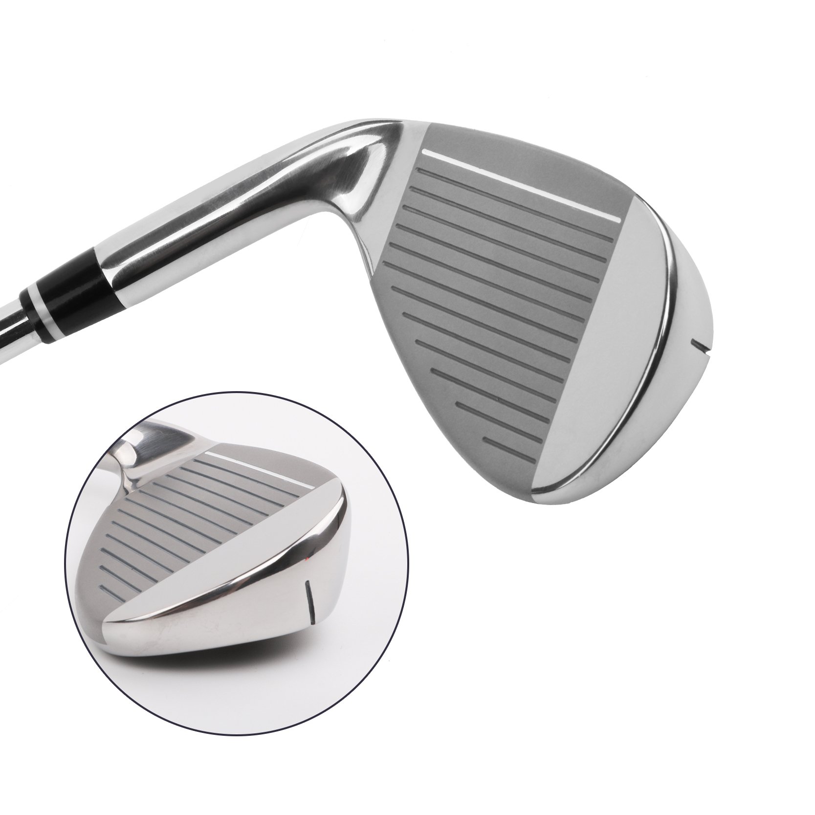 MAZEL Single Length Golf Club Irons Set for Men & Women (4,5,6,7,8,9,P,A,S) or Individual Iron 7,Right Handed (Stainless Steel(S), 7 Iron, Stiff, Right)