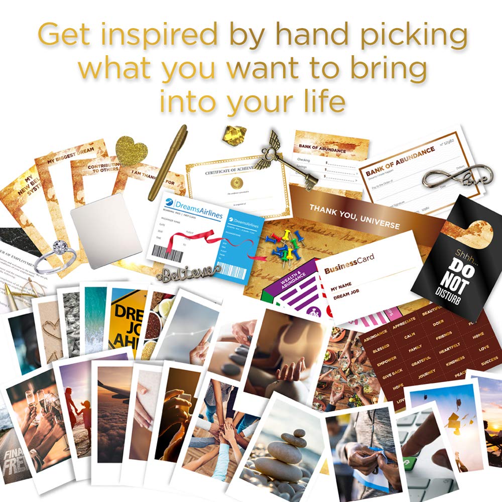 Magnificent 101 Large 23" x 17" Feng Shui Vision Board Kit | Create a Board of Your Ambitions & Turn Your Dreams into Reality by Visualizing & Manifesting Those Life Goals | Gift for Women