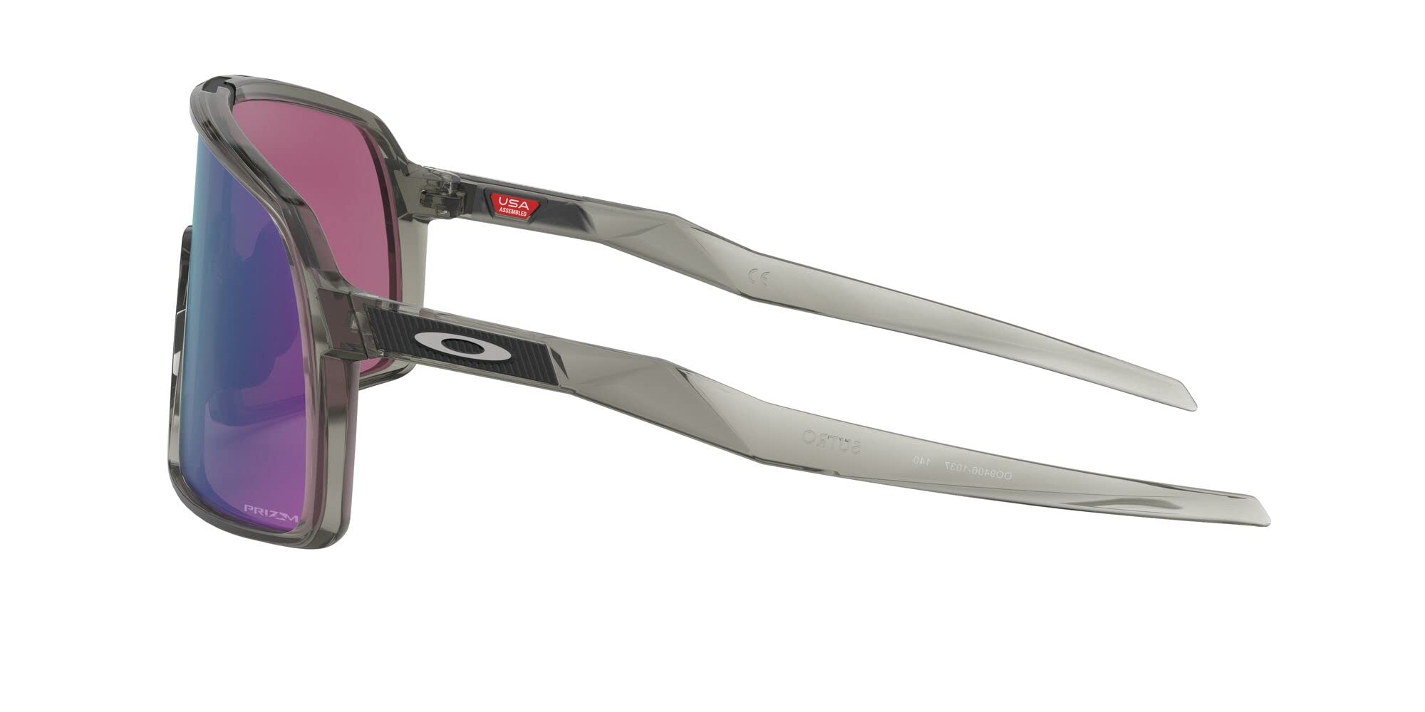 Oakley Men's OO9406 Sutro Rectangular Sunglasses, Grey Ink/Prizm Road Jade, 37 mm