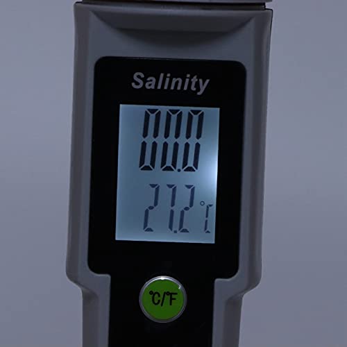 YEmirth Digital Salinity Tester for Salt Water, Salinity Meter Digital PenType Salinity Tester for Seawater Salt Water Swimming Pool
