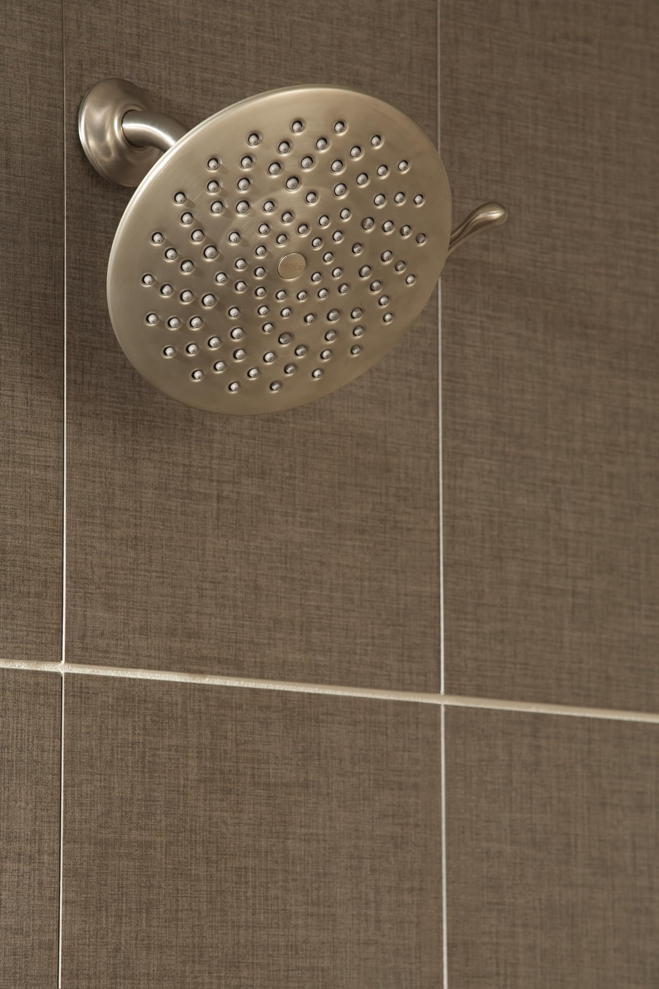 Moen Velocity Eco-Performance Brushed Nickel Two-Function Rainshower 8-Inch Shower Head with Immersion Technology, S6320EPBN