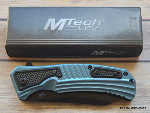 Mtech Tactical Stainless Steel Open Folding Pocket Knife With Clip Outdoor Survival Hunting Knife for Camping by Survival Steel