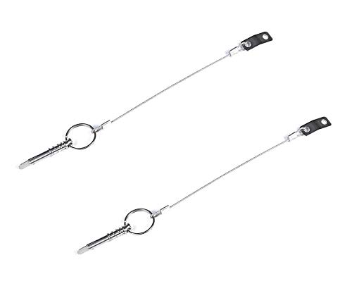 MX Boat pin,Bimini Top Quick Release Pins with Lanyard 2pcs