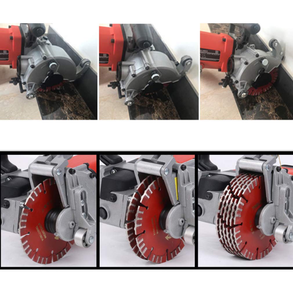 Wall Line Cutter Wire Slotting Marble Concrete Cutting Machine - Dustproof And Infrared Sighting - AC 110V