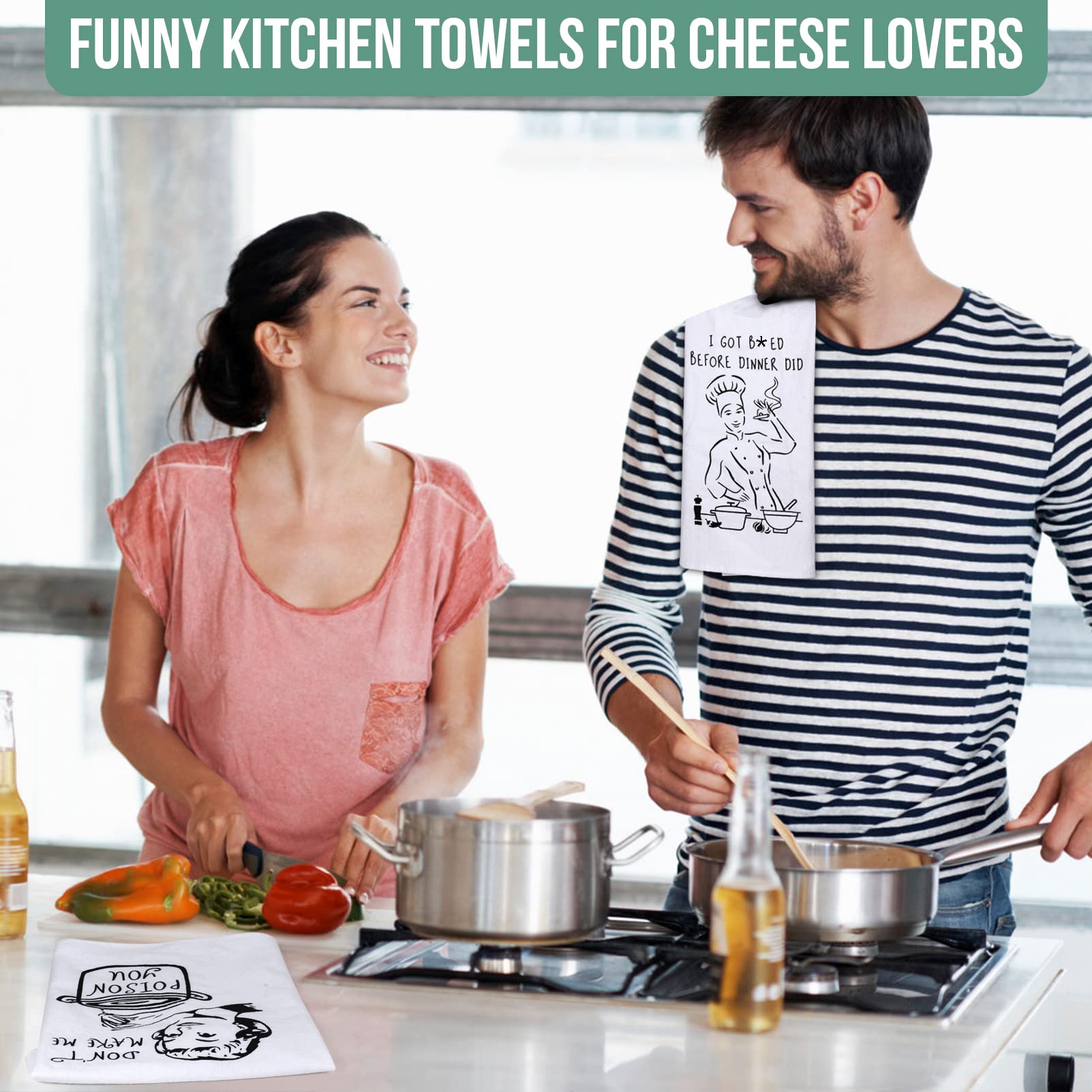 Roxiuc Kitchen Towels Set Gift for Nana, Mom, Grandma,Wife,Mother in Law, New Mom, Housewarming Gift for Women Hostess