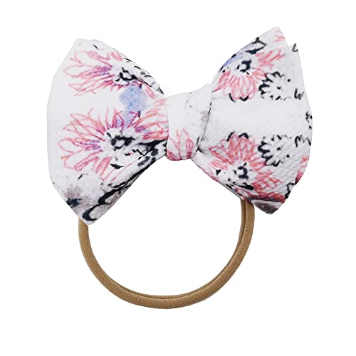 X8W6A7+ Toddler Infant Baby Boys Girls Stretch Solid Lace Flower Hairband Headwear Headband Elastics (xka1-G, One Size)