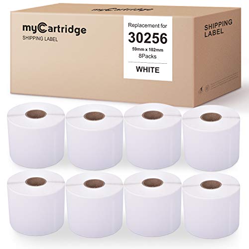 myCartridge Compatible with DYMO 30256 White Address Labels Shipping Labels Direct Thermal Labels for LabelWriter 450 Turbo 450 Duo 450 4XL Printer (8 Pack) DYMO 30256