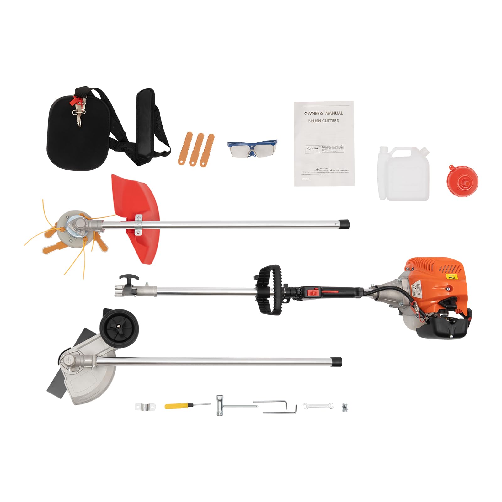 MANULOOT 2 Stroke 33CC Weed Wacker, Gasoline Engine Weed Eater, Weed Wacker Gas Powered, Single-Cylinder Air-Cooled Weed Trimmer for Lawn Garden, Weed Eater Cordless, Grass Trimmer Tools for Yard