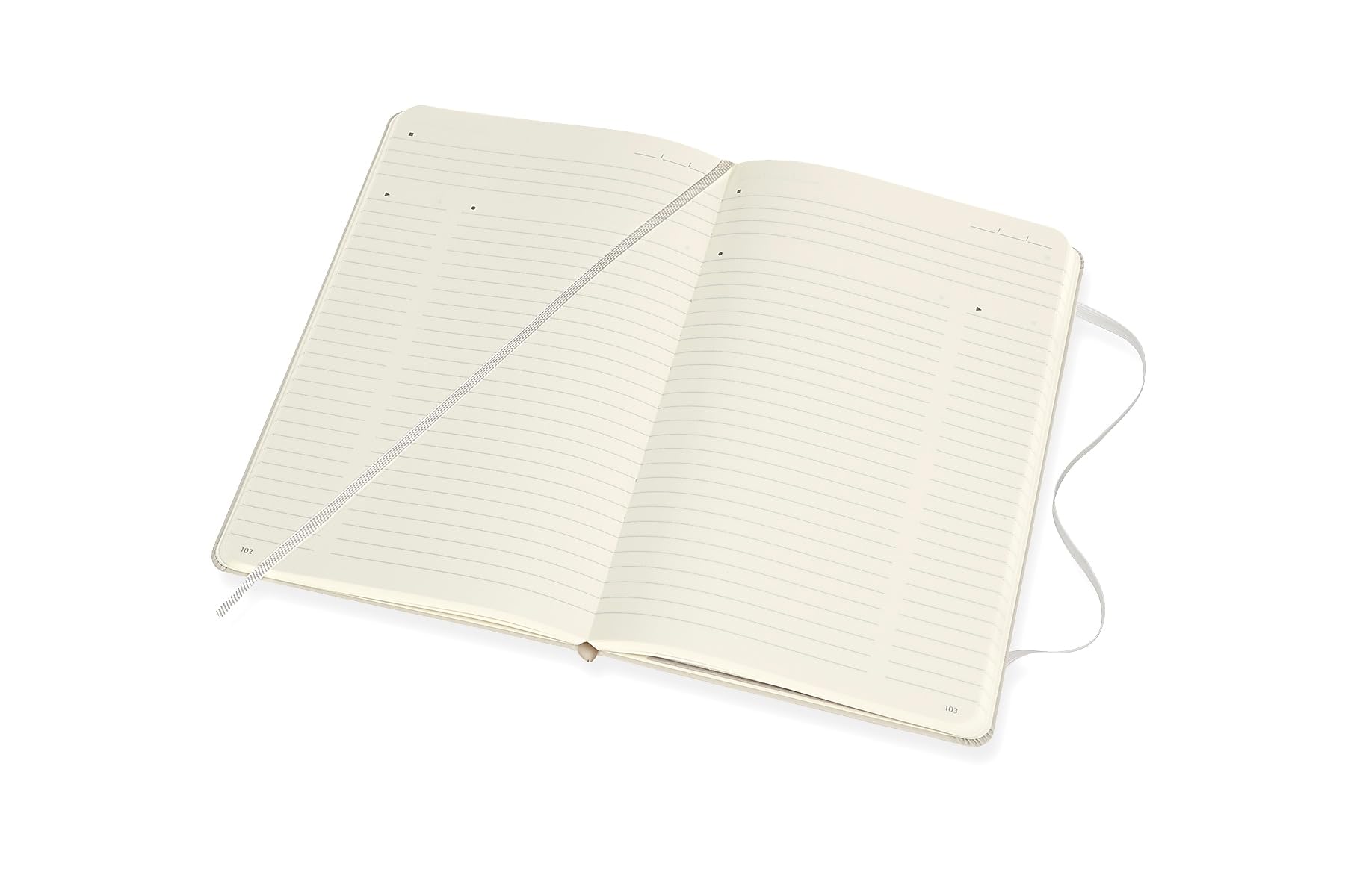 Moleskine PRO Notebook, Hard Cover, Large (5" x 8.25") Professional Project Planning, Pearl Grey, 240 Pages