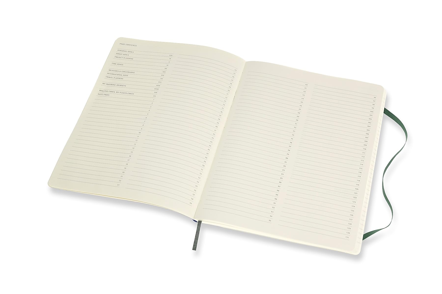Moleskine PRO Notebook, Soft Cover, XL (7.5" x 9.5") Professional Project Planning, Forest Green, 192 Pages
