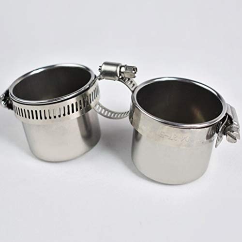 Zerodeko 1pc Parrot Food Cup Bird Cages for Parakeets Parrot Water Bowl Bird Feeder for cage Crate pet Accessories Parrot Feeder Container Drinking Fountain Stainless Steel Feeding Machine